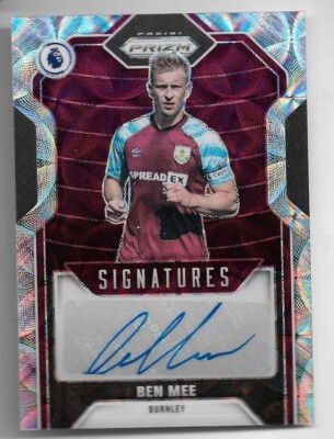 2021-22 Panini Prizm Premier League Prizm Autograph Auto Card : Ben Mee ...