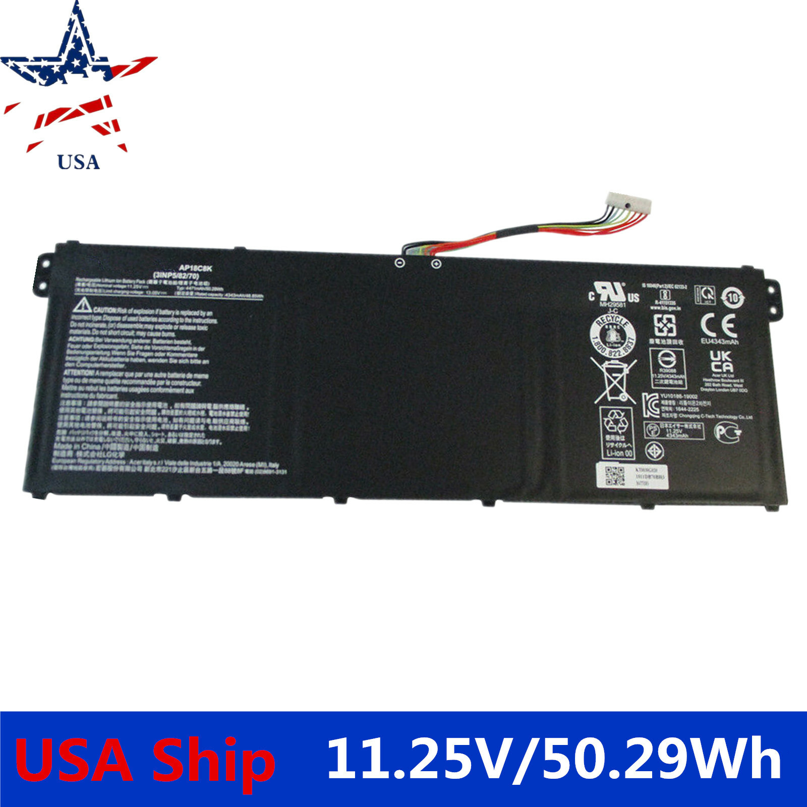 AP18C8K Battery For Acer Aspire 3 SF314-52 SF314-54N Aspire 5 A514-52 ...