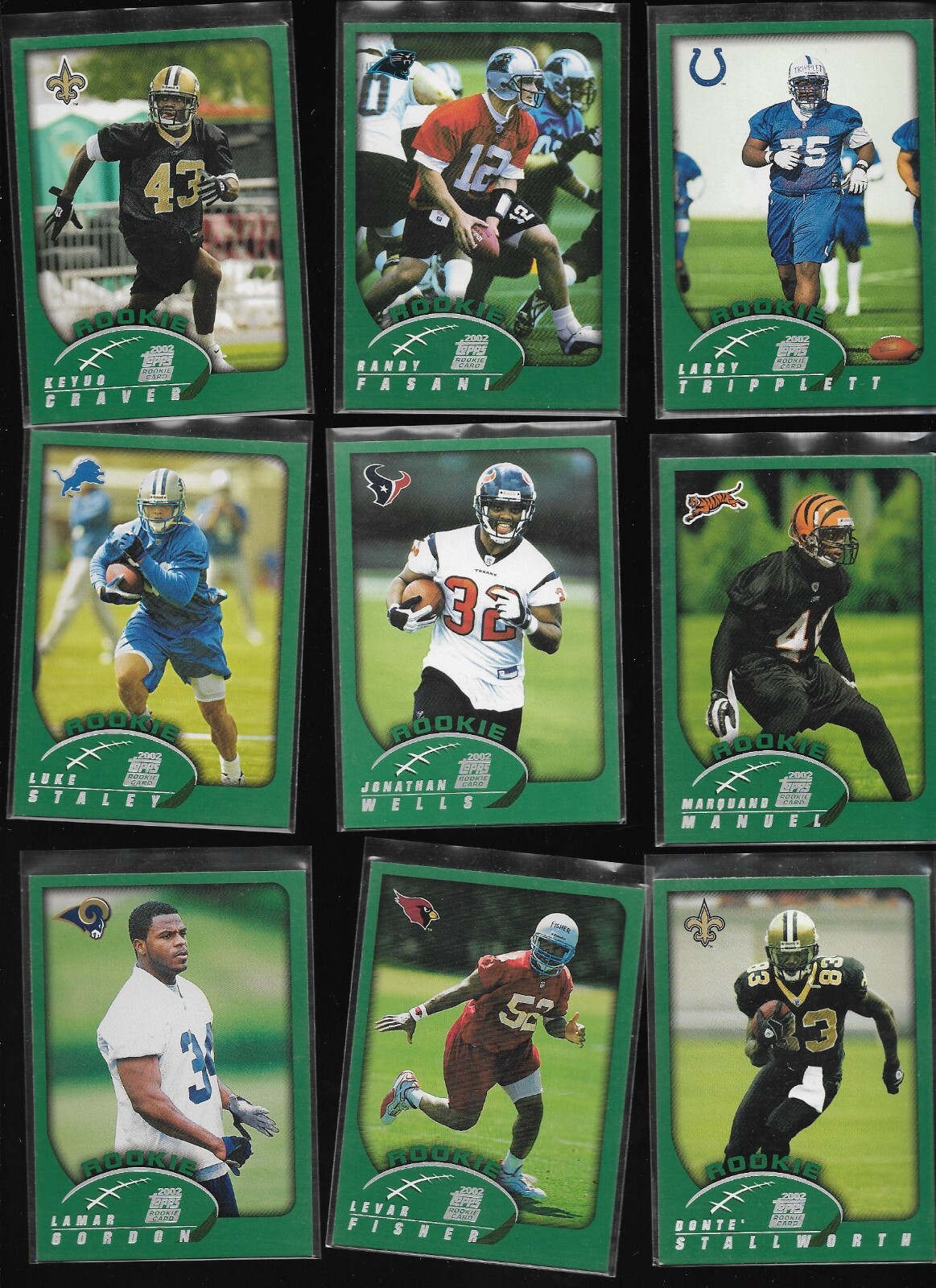 2002 Topps Football RC Select Your Card $1 Ship Rookie | eBay