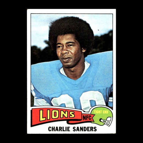 Charlie Sanders 1975 Topps Detroit Lions #445 R311G | eBay