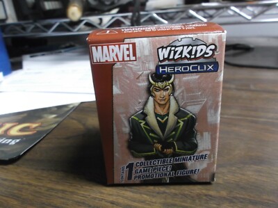 MARVEL HEROCLIX #M-027 LOKI PROMOTIONAL PROMO LE FIGURE SEALED IN BOX ...
