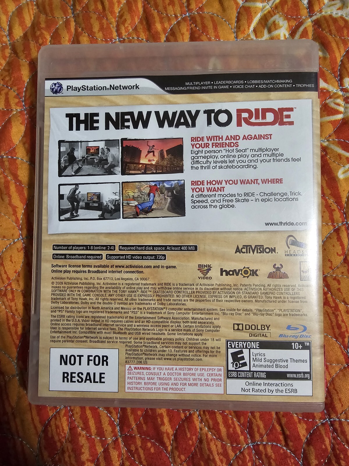 Tony Hawk Ride PS3 PlayStation 3 - Complete CIB | eBay