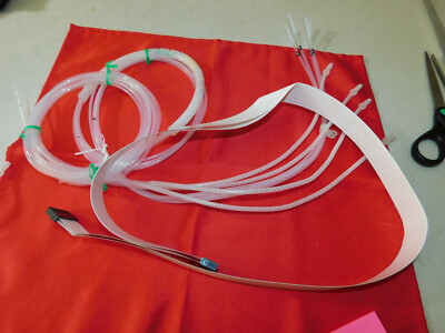 Two x Four tubings and a Cable from a Waters 650E Prep Quaternary Pump ...