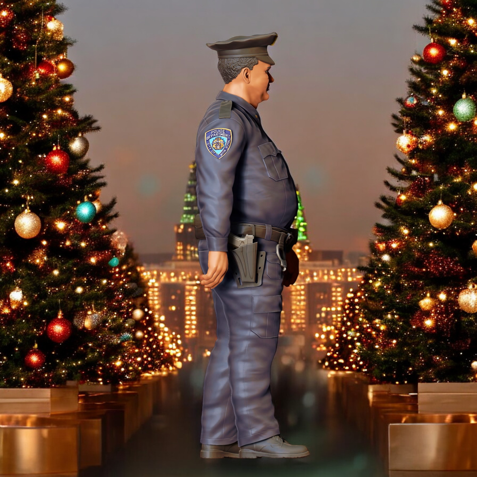Overweight Police Figure Resin 3d printed, Unpainted, Model RR Diorama ...