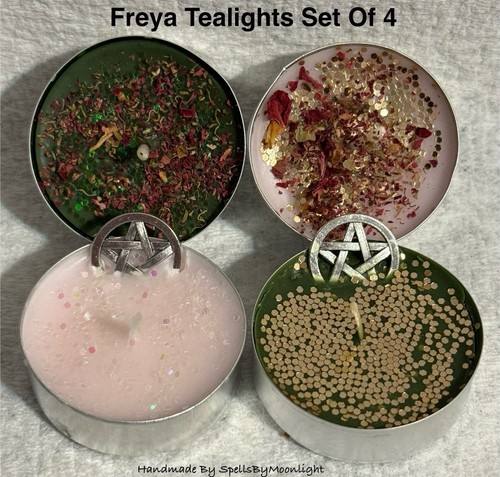 Freya Candles Norse Goddess Freyja Tea Light Candles Set Of 4 Ritual ...