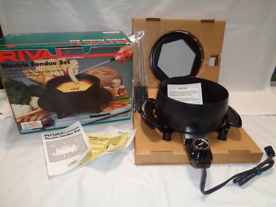 Rival Electric Fondue Set Black Model 5250 2 Quart Capacity - New In ...
