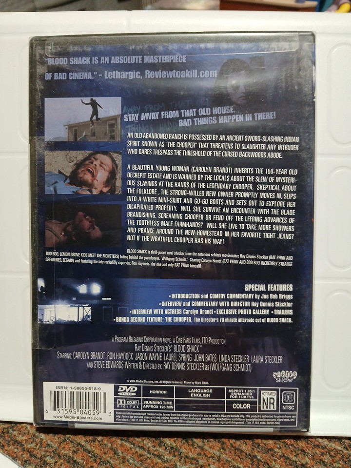 NEW SEALED Ray Dennis Steckler's BLOOD SHACK (DVD, 2004) HOROR TERROR ...