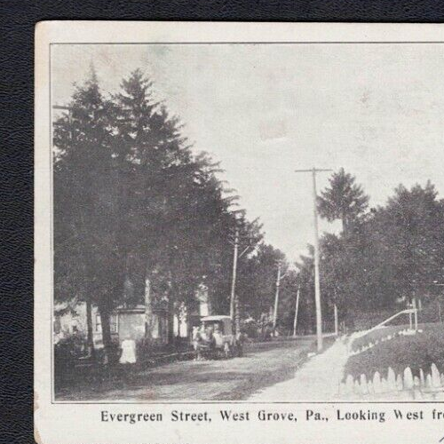 West Grove PA Pennsylvania Evergreen Street Chester County Postcard ...
