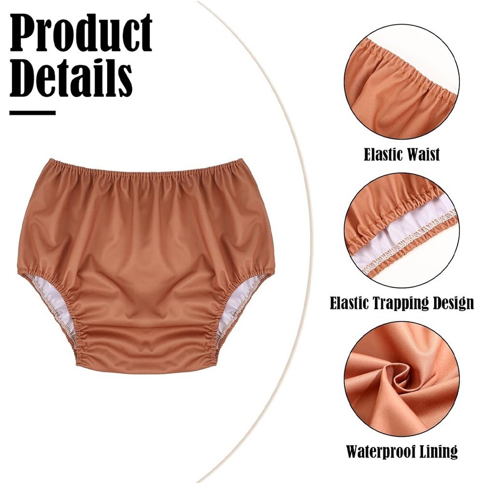 Adult Diaper Cover Incontinence Leakproof Plastic Pants Reusable Same ...