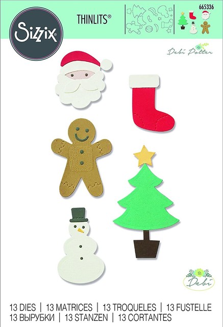 Sizzix Thinlits Dies 665336 Basic Christmas Shapes by Debi Potter for sale online | eBay