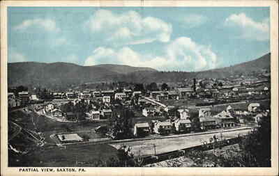 Saxton Pennsylvania PA Partial View Bird's Eye View Vintage Postcard | eBay
