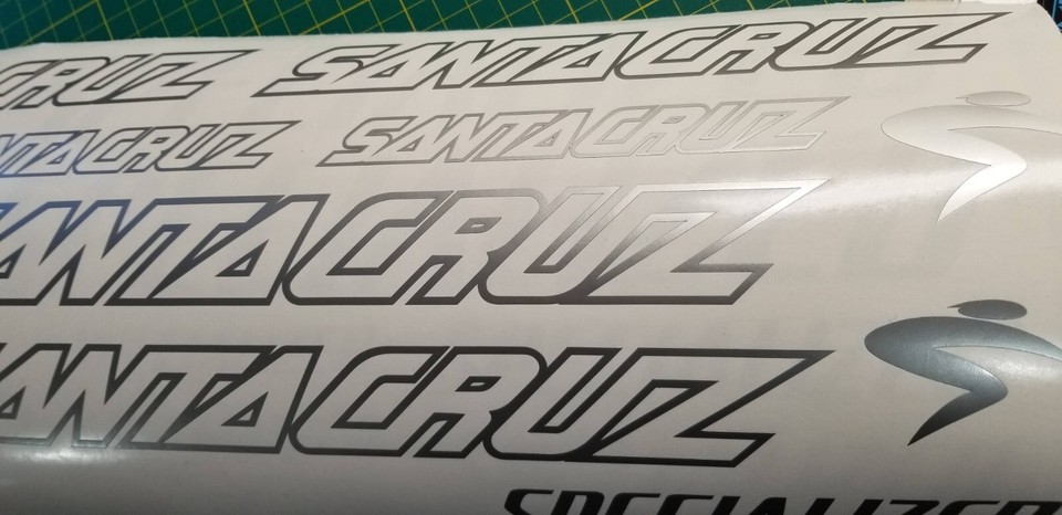 Santa Cruz Frame Decals. Custom colors. USA Seller! | eBay