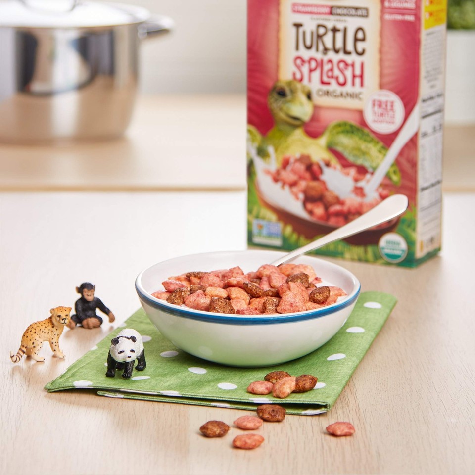 Turtle Splash Organic Strawberry Chocolate Cereal, 10 Ounce (Pack of 12 ...