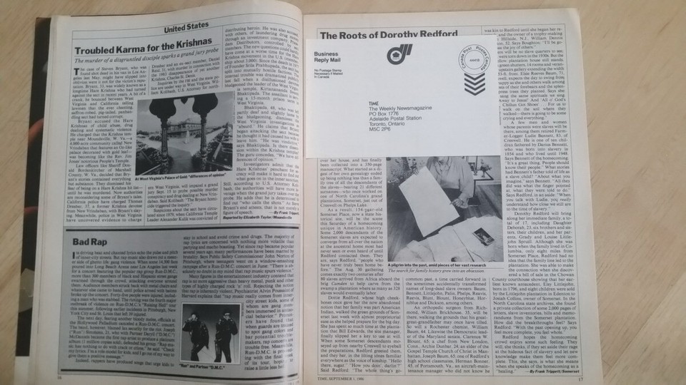 TIME MAGAZINE September 1,1986 POLO RALPH LAUREN CHERNOBYL LABEL ...