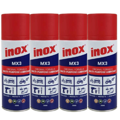 Inox MX3 Super Lubricant 300g x4 (Original Formula) | Lubricant Aerosol ...