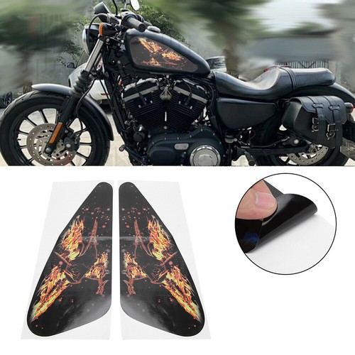 Hot Car 2Pcs Motorcycle 3D Sticker Cover Protector DIY Decal ...
