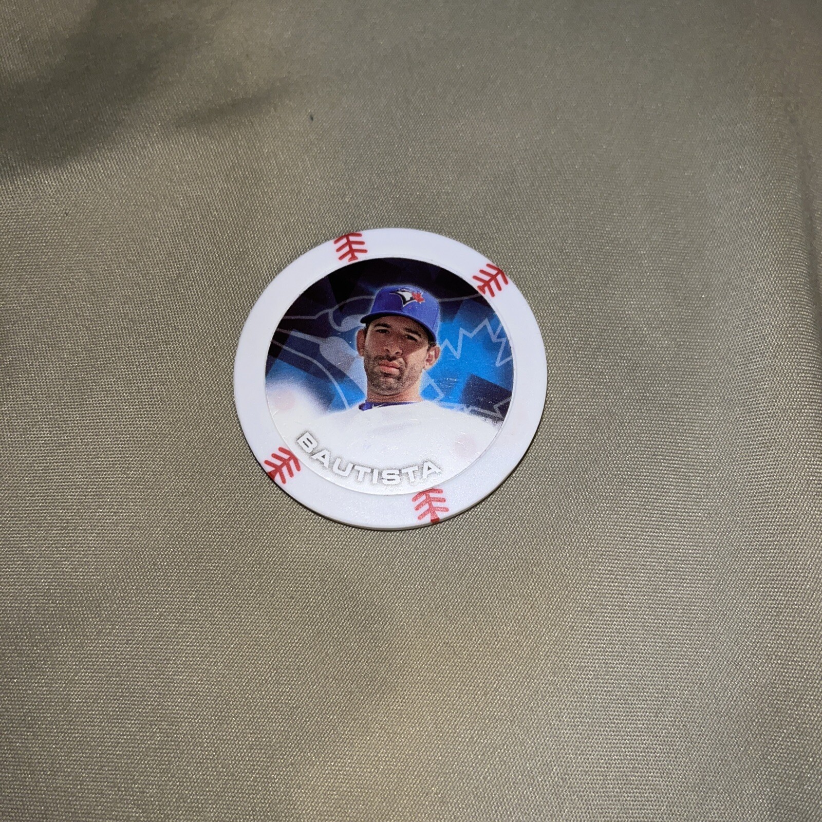 Topps CHIPZ MLB White Poker Chip Jose Bautista Toronto Blue Jays 2014 ...