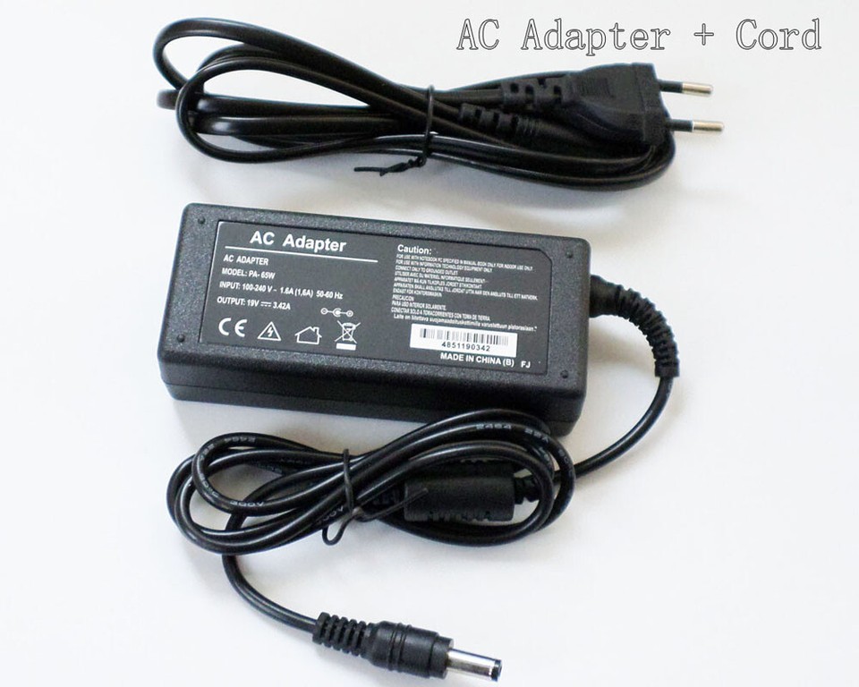 Laptop AC ADAPTER CHARGER FOR TOSHIBA PA3468U-1ACA A105 A205 19V 3.42A ...