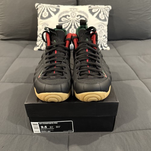 Size 9.5 - Nike Foamposite Pro Gucci - Black 888409451933| eBay