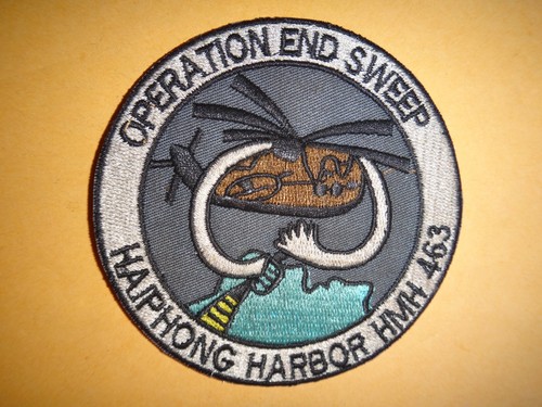 USMC HMH-463 Operation END SWEEP At HAI PHONG Harbor Vietnam War Patch ...
