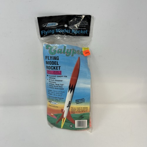 Vintage Estes Calypso #2006 Flying Model Rocket Kit New Sealed | eBay