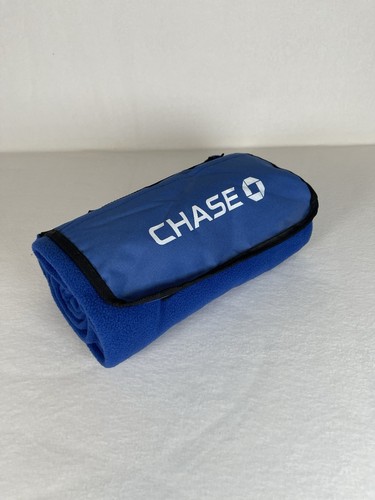 Chase Bank Fleece Blanket Blue Travel Corporate Gift | eBay