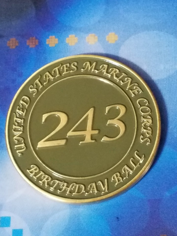 United States Marine Corps 243 Birthday Ball 2018 Challenge Coin | eBay