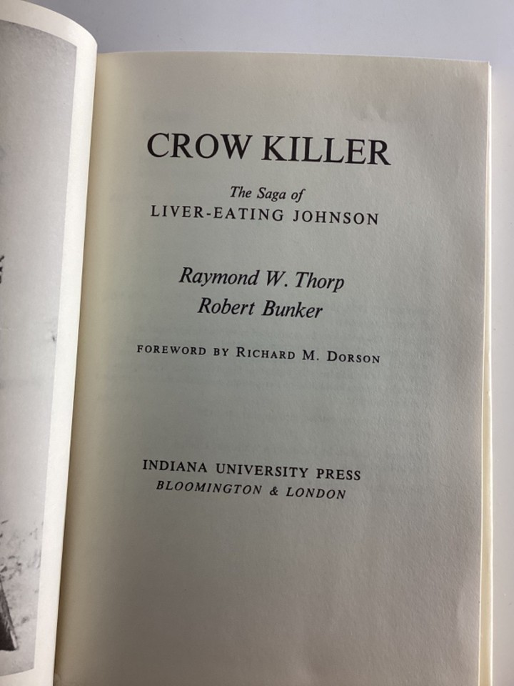 Crow Killer, Robert Thorp+Robert Bunker, 1969. 6th Printing. HC/DJ ...