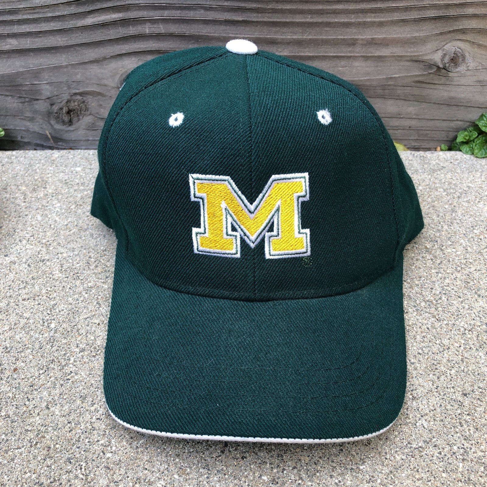 Vintage Letter M Varsity Hat Mens Adjustable Wool Ble… - Gem