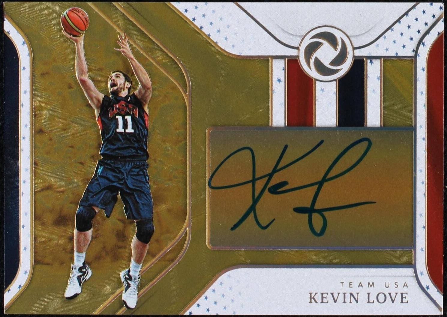 2018-19 Panini Opulence - Gold Medal Autographs Kevin Love #GM-KLV Holo ...