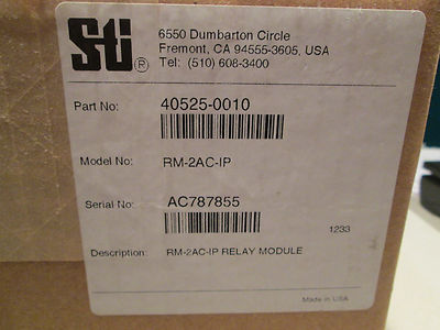 STI OMRON 40525-0010 405250010 RM-2AC-1P RELAY MODULE (NEW) | eBay