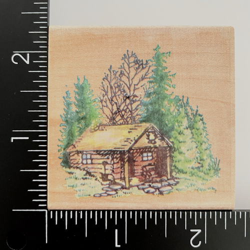 Stampendous Rustic Cabin F057 Cottage Wood Mounted Rubber Stamp | eBay