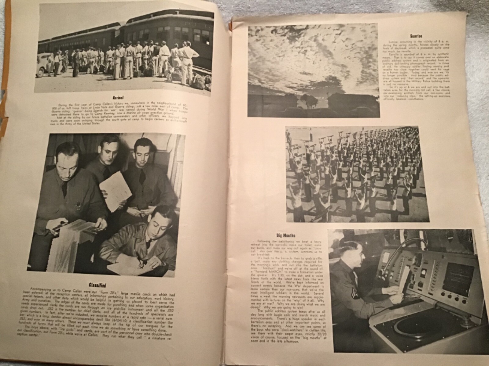 1942 Camp Callan Pictorial Review Oozlefinch US Army Anti-Aircraft ...