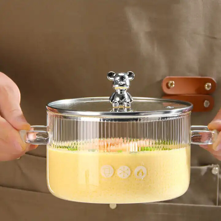 Heat Resistant Soup Pot High Borosilicate Cooking Glass Pot Great For ...