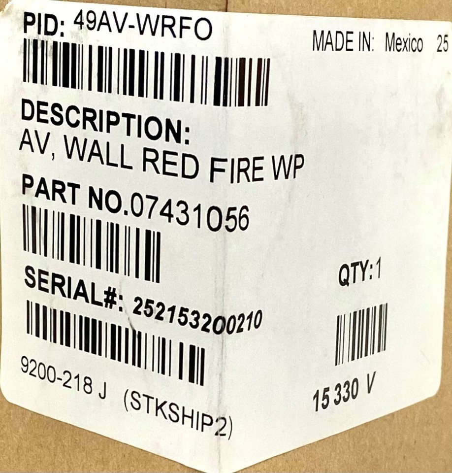 SIMPLEX 49AV-WRFO Weatherproof Addressable Horn Strobe | eBay