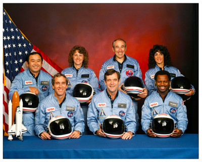 SPACE SHUTTLE CHALLENGER CREW PORTRAIT STS-51L MISSION 8"x10 ...