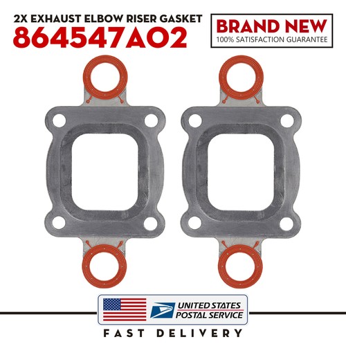Premium Exhaust Elbow Riser Dry Joint Gasket Full Flow For MerCruiser ...