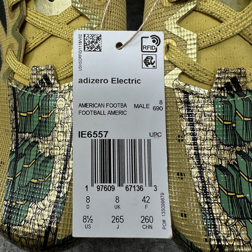 Adidas Adizero Electric Football Cleats Mens Size 8.5 Disney Scrooge ...