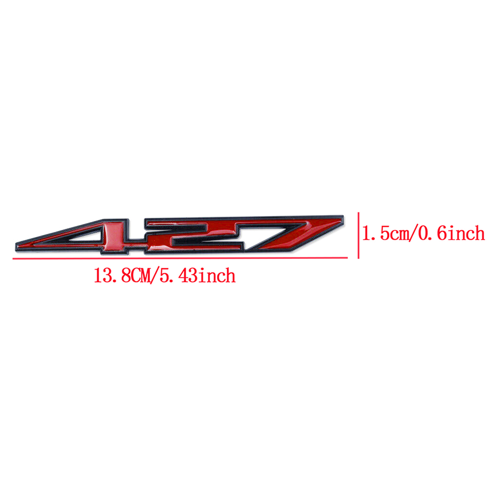 2x For 427 Aluminum Emblem Sticker Badge Decal For Chevy Corvette ZR1 ...