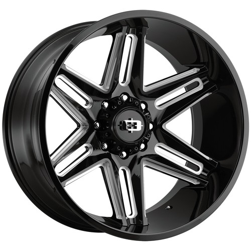 Vision 363 Razor 22x10 6x135 -19mm Black/Milled Wheel Rim 22" Inch ...