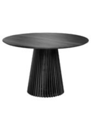 Temple & Webster - Linea Furniture - Darla Round Teak Wood Dining Table ...