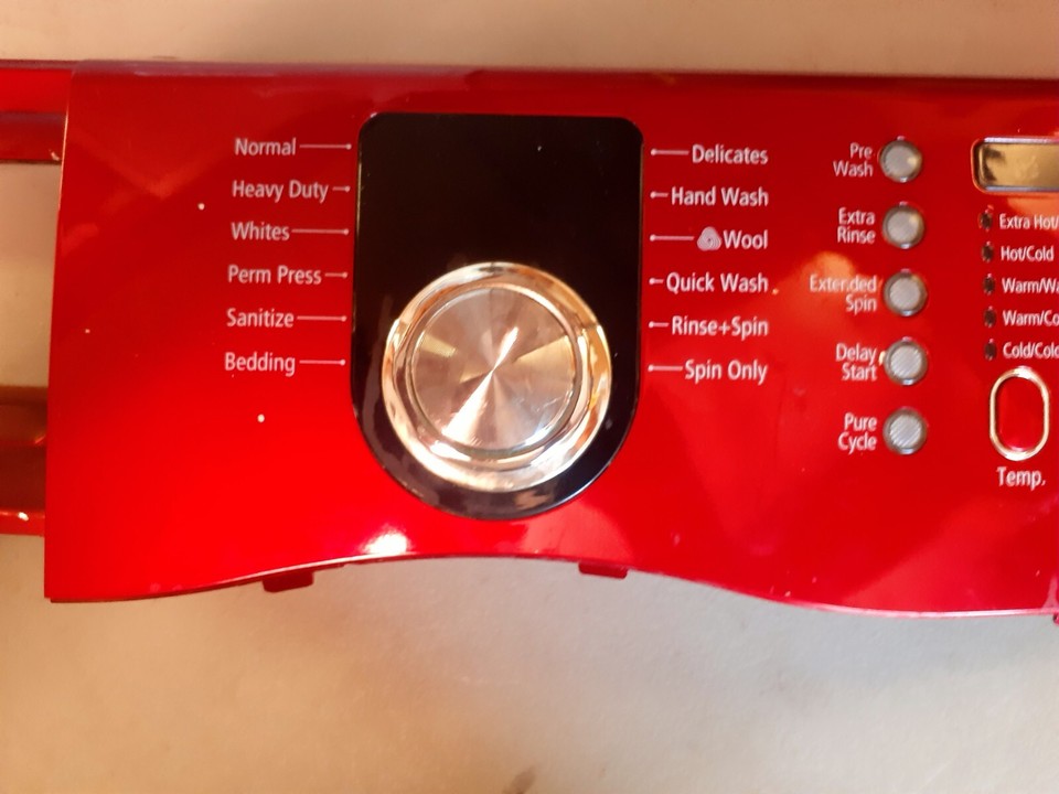 Samsung VRT steam washer control panel assembly red | eBay