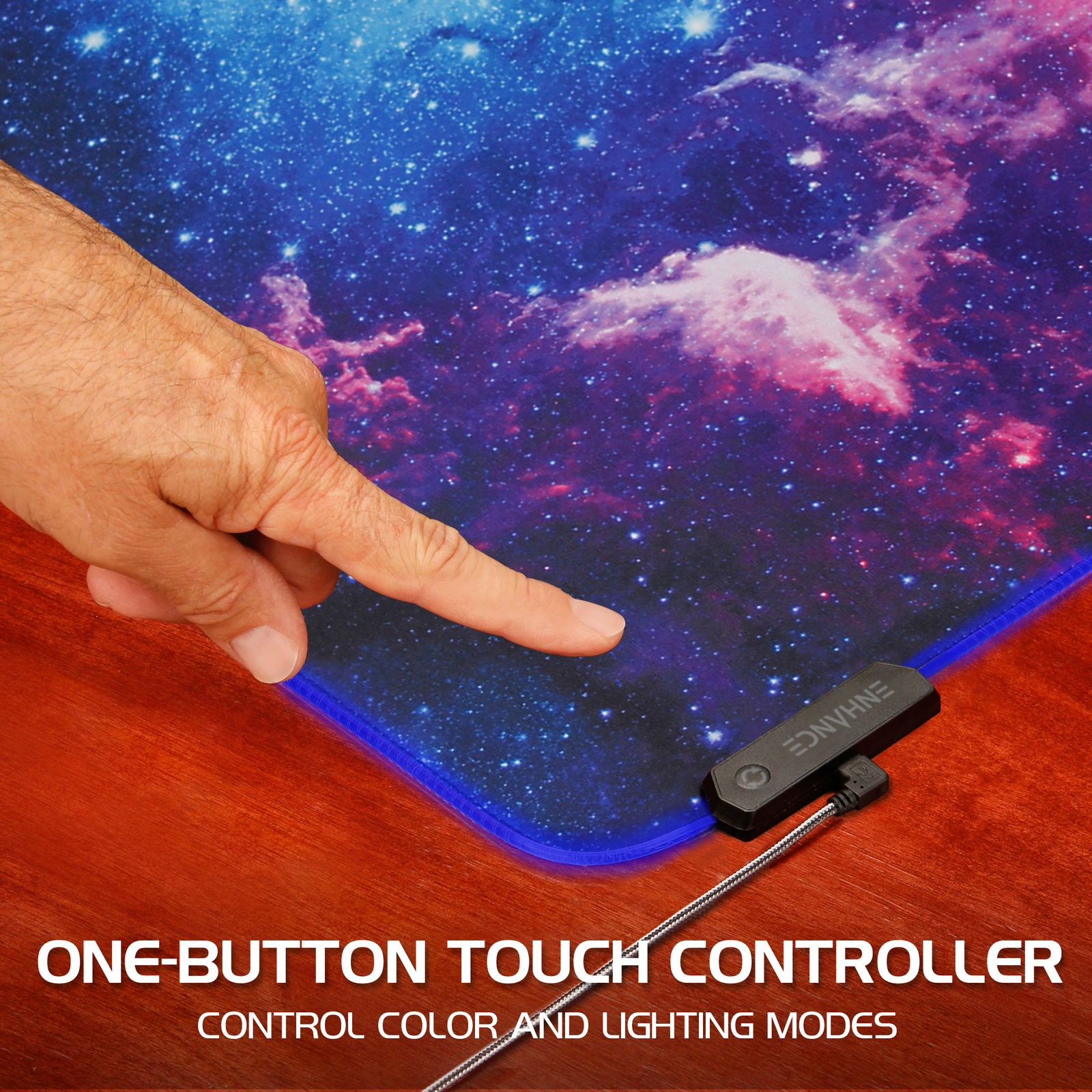 XXXL LED Computer Desk Mat - Illuminated 3XL Large Mouse Mat (48x24 ...