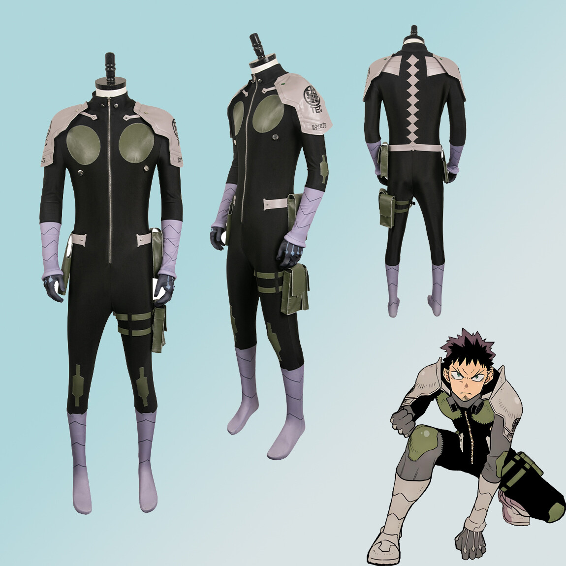 Kaiju No.8 KAFKA HIBINO Cosplay Halloween Uniform Set Carnival Costume ...