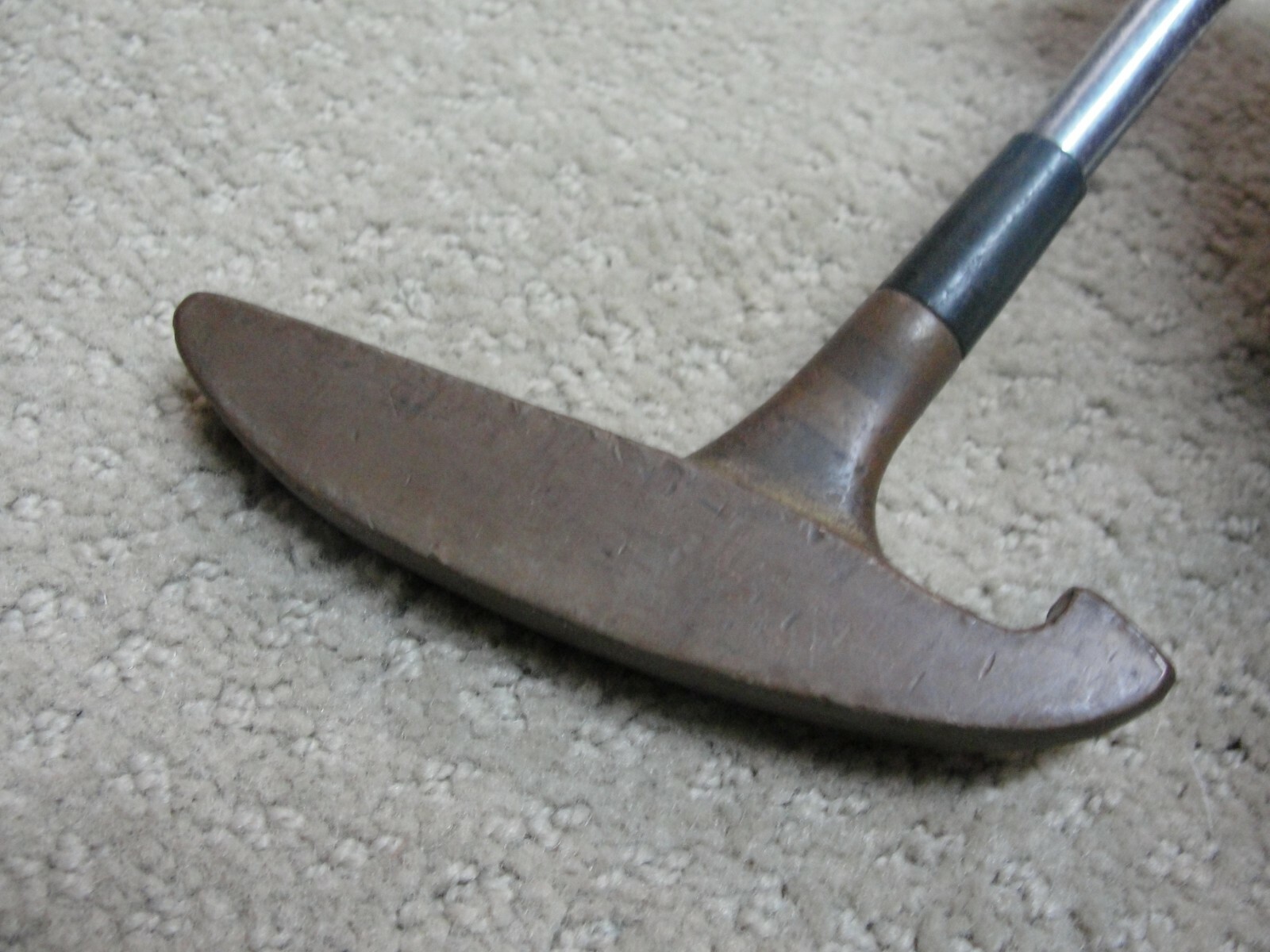 Vintage 35" AXALINE 12 Putter Original Leather Wrap (unusual golf ...