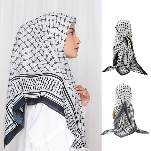 Palestine Keffiyeh Men Head Wrap Neck Scarf Arab Shemagh Muslim ...
