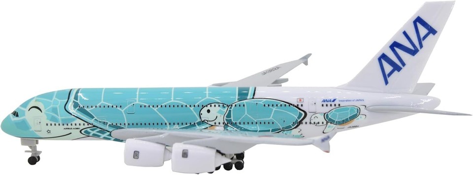 New 1:400 18cm A380 ANA Sea Turtle Metal Airplane Model Plane Toy Plane ...