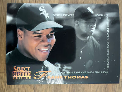1996 Frank Thomas Pinnacle Select Certified Edition Pastime Power #135 ...