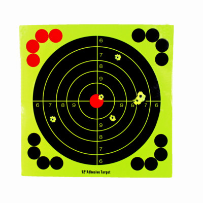 12" Adhesive Target Shot Rifle Paper Target Shooting Targets | eBay