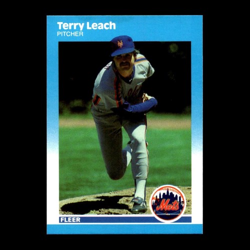 Terry Leach 1987 Fleer Update New York Mets #U-62 Nice R304 | eBay